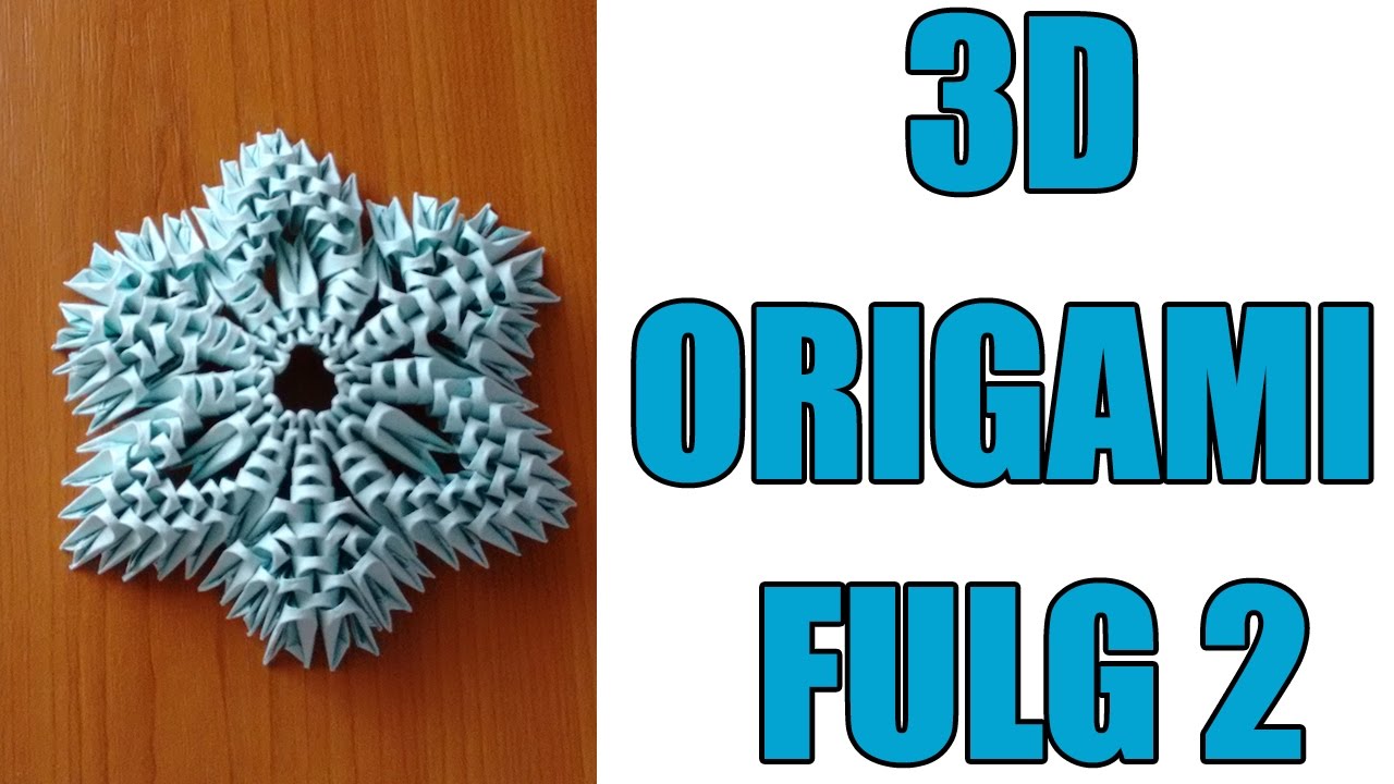 Tutorial Origami 3D | Seria de Crăciun | Fulg 2 - YouTube