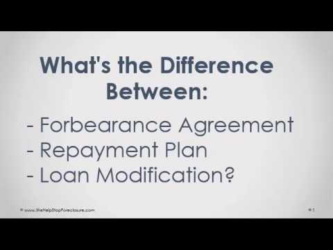 What is the difference between forbearance agreement, repayment plan ...