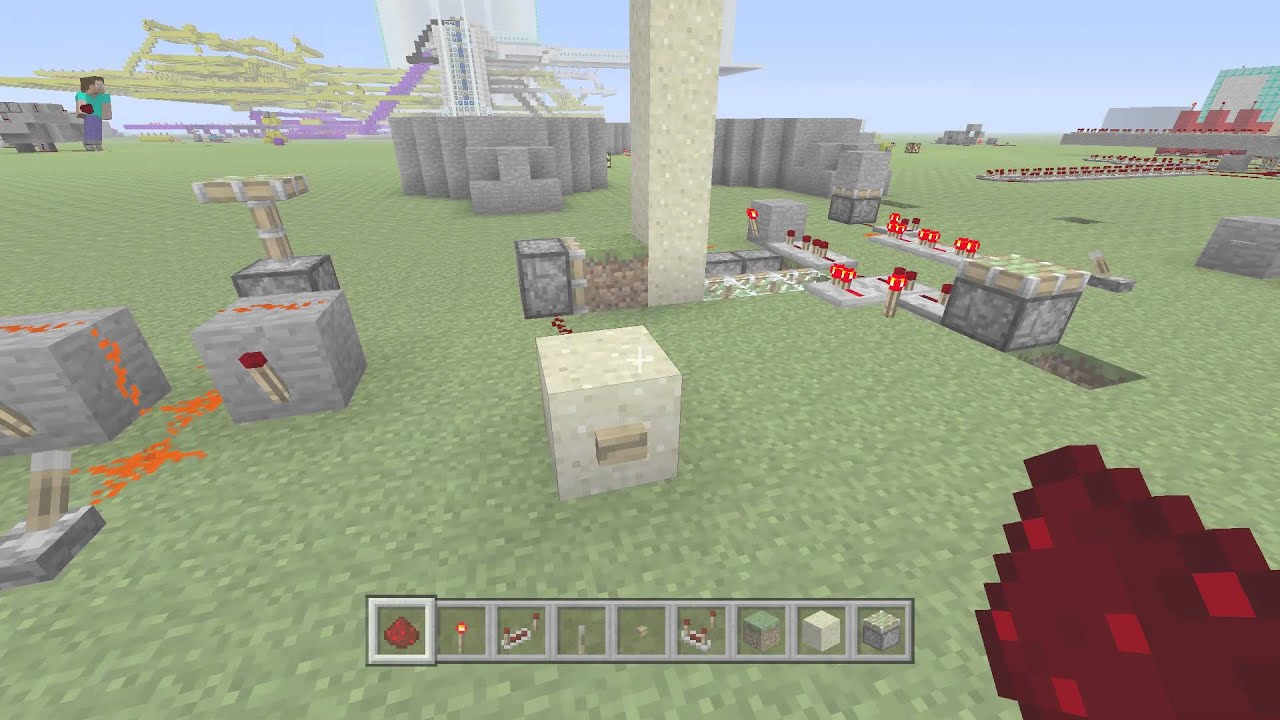 Minecraft - Useful redstone contraptions for your daily buid - YouTube
