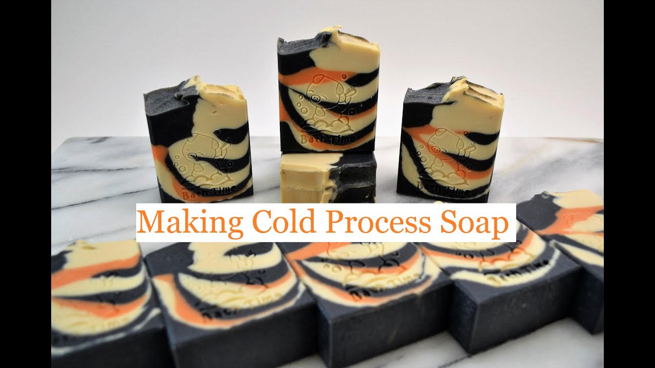 Making and Cutting Cold Process Soap - Charcoal Soap | Oavender Soap ...