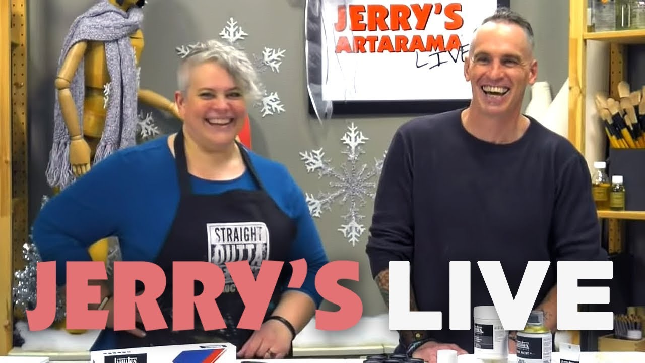 Jerry's LIVE Episode #85 - Liquitex NEW Acrylic Gouache Premiere with ...