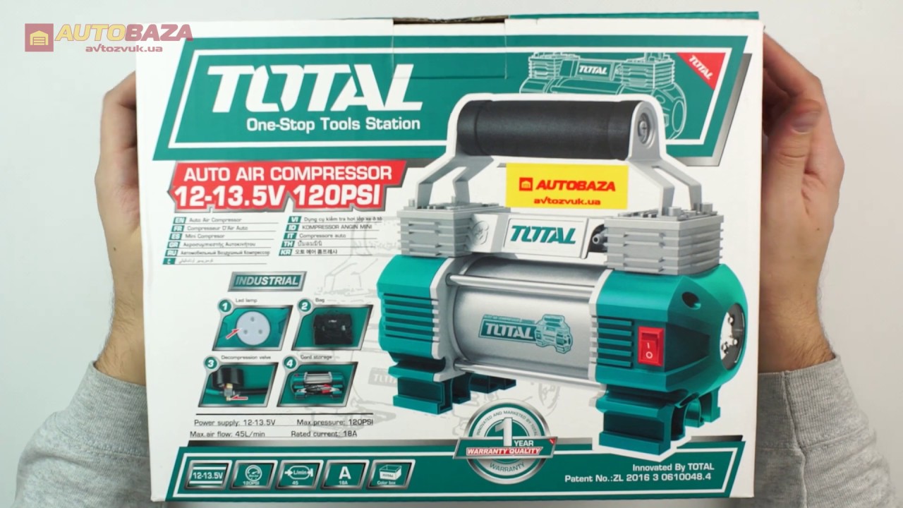 Автокомпрессор TOTAL TTAC2506 - YouTube