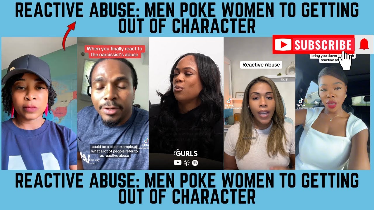 Reactive Abuse: Men Poke Women to Get Out of Character. - YouTube