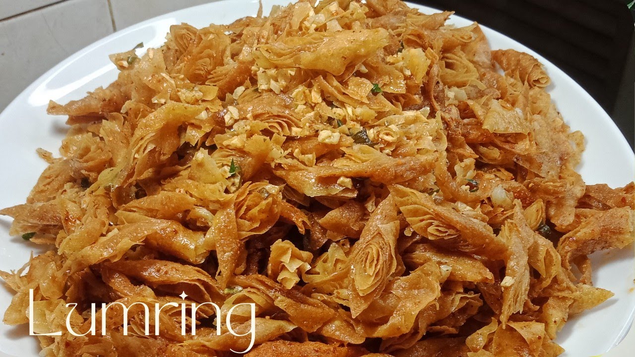 LUMRING II Lumpia kering II Keripik lumpia kering - YouTube