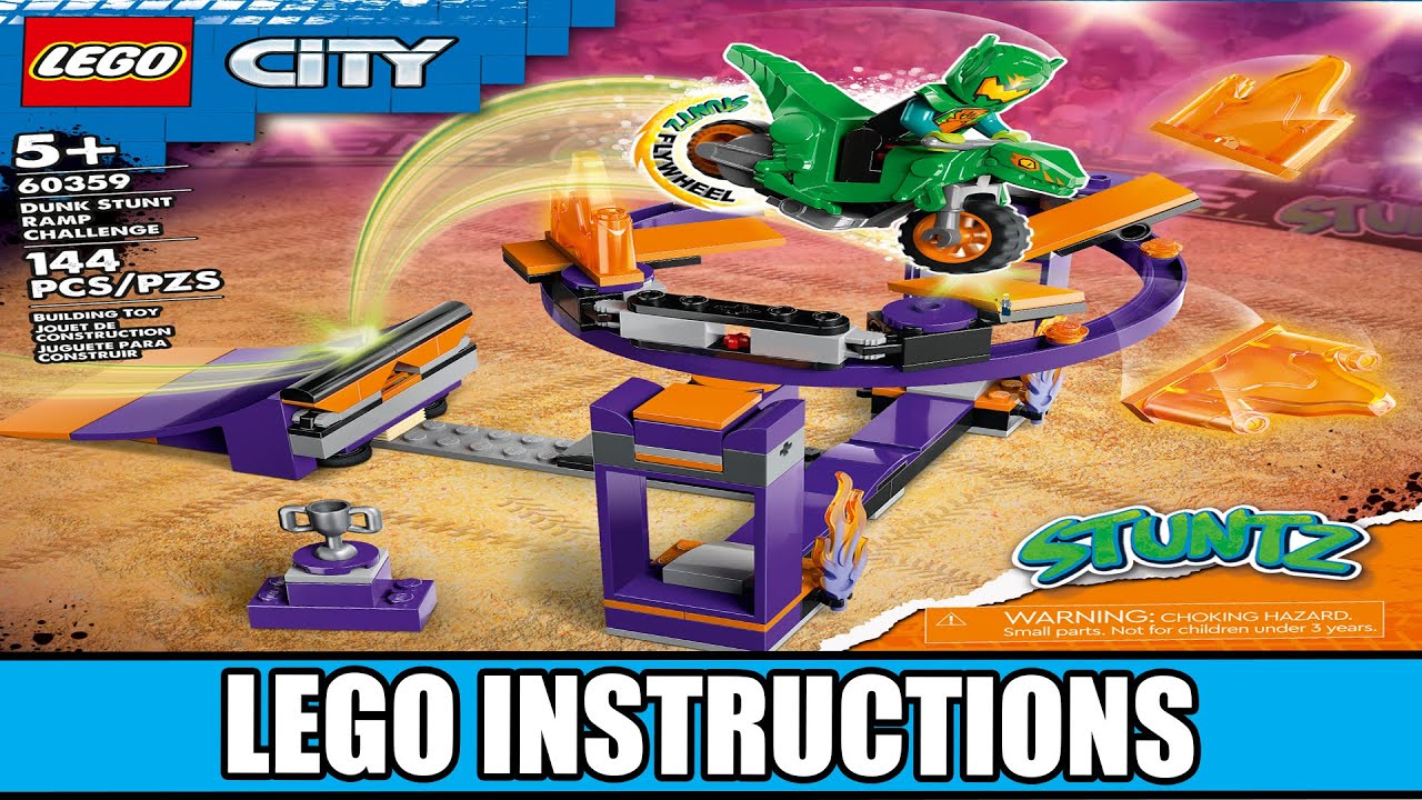 LEGO Instructions | City | 60359 | Dunk Stunt Ramp Challenge - YouTube