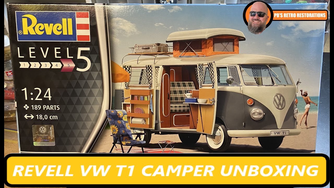 Revell Volkswagen VW T1 Camper Model Kit Unboxing - YouTube