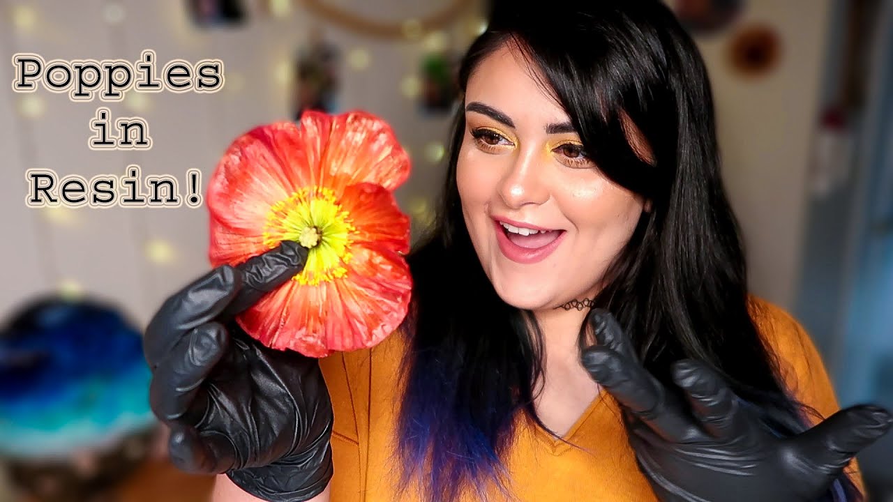 Preserving Poppies in Resin! | Floral Resin Art - YouTube