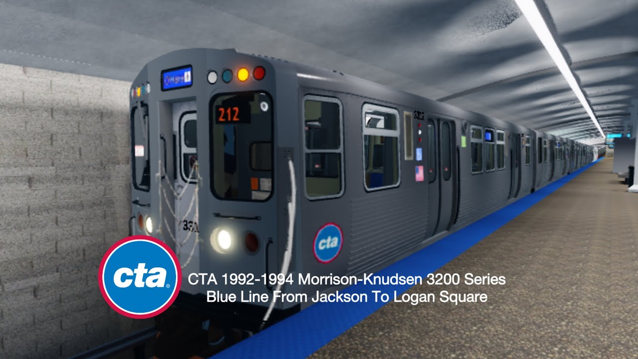 CTA 1992-1994 Morrison-Knudsen 3200 Series | Blue Line From Jackson To ...