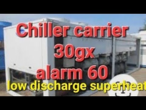Chiller carrier 30gx.Alarm 60 الالارم. low discharge superheat - YouTube