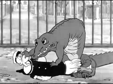 Popeye vs. Alligator - YouTube