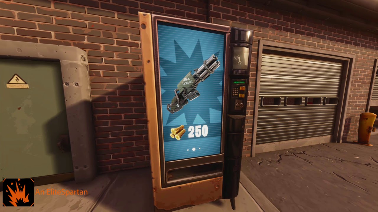 NEW BLUE MINIGUN IN FORTNITE?? Share?? - YouTube