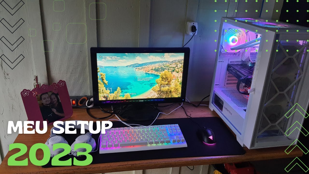 MEU SETUP GAMER BRANCO 2023 - YouTube