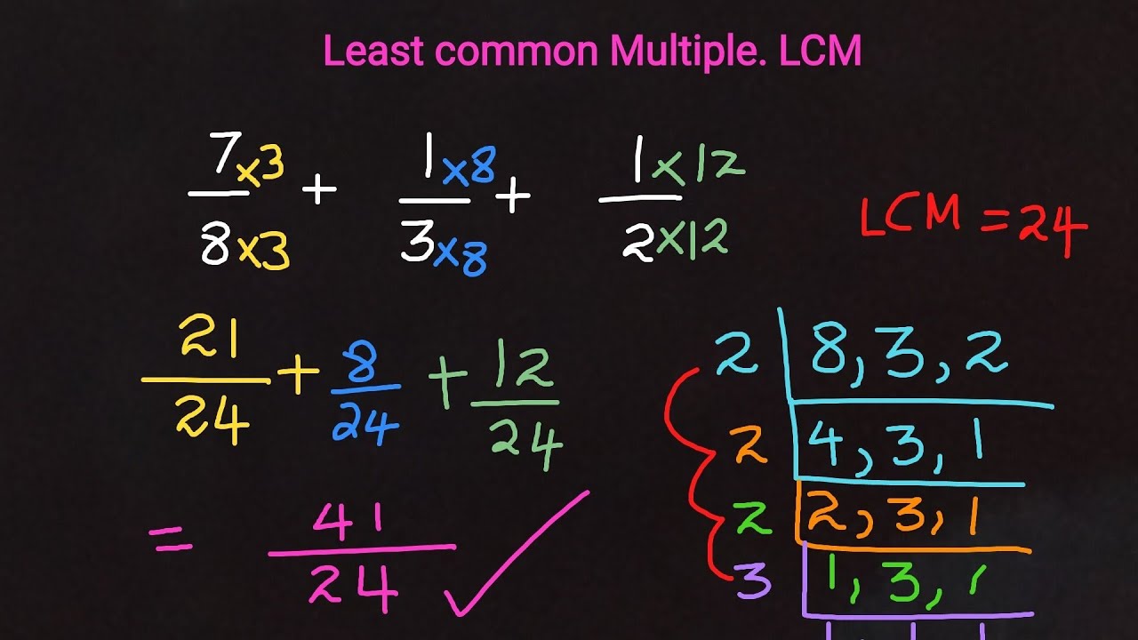LCM 🧮| Least Common Multiple| LCM in Math| LCM division Method| Least ...