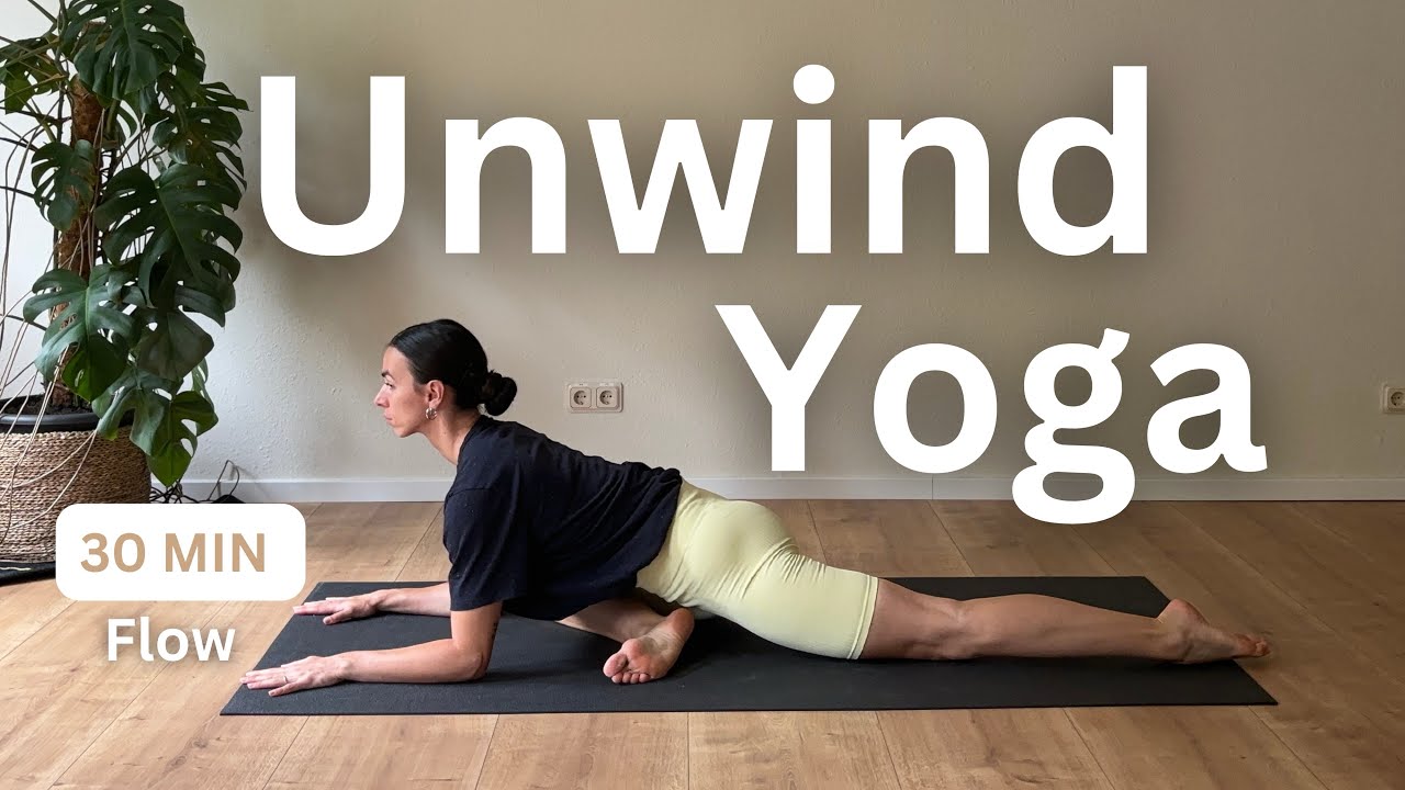 30 MIN INTERMEDIATE UNWIND FLOW | Before Bed | Vinyasa Slow Pace ...