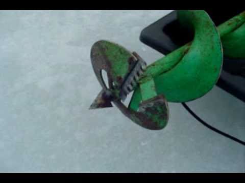 Hot Rod Ice Auger Test Run - YouTube