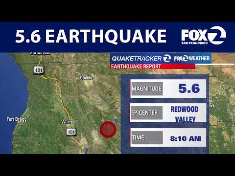 5.6 earthquake strikes near Ukiah in Mendocino County | KTVU