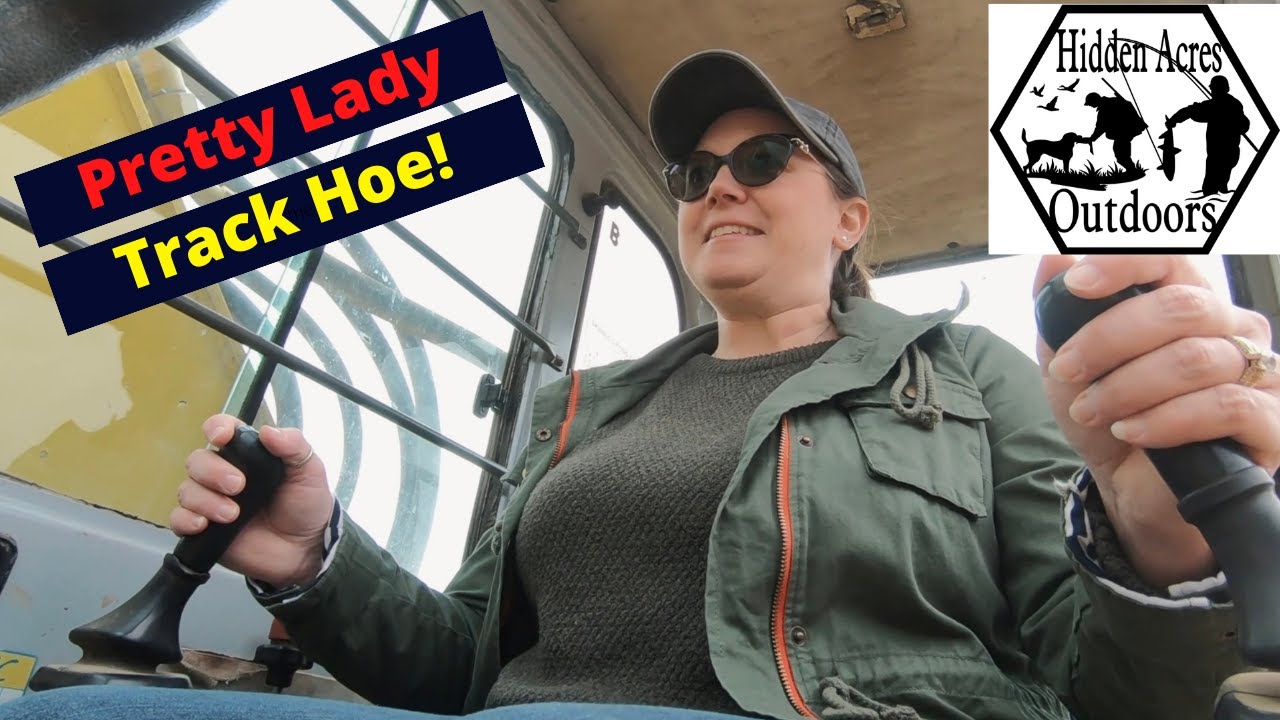 Lady Track Hoe Operator 4K - YouTube