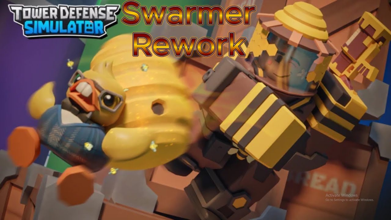 Testing the new swarmer rework in TDS (Tower Defense Simulator) - YouTube