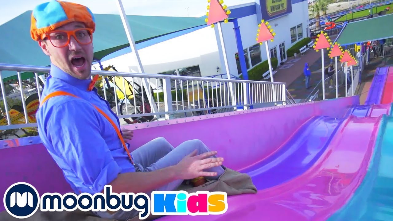 Blippi Visits an Amusement Park and Learns Colors | Kids Learn ...