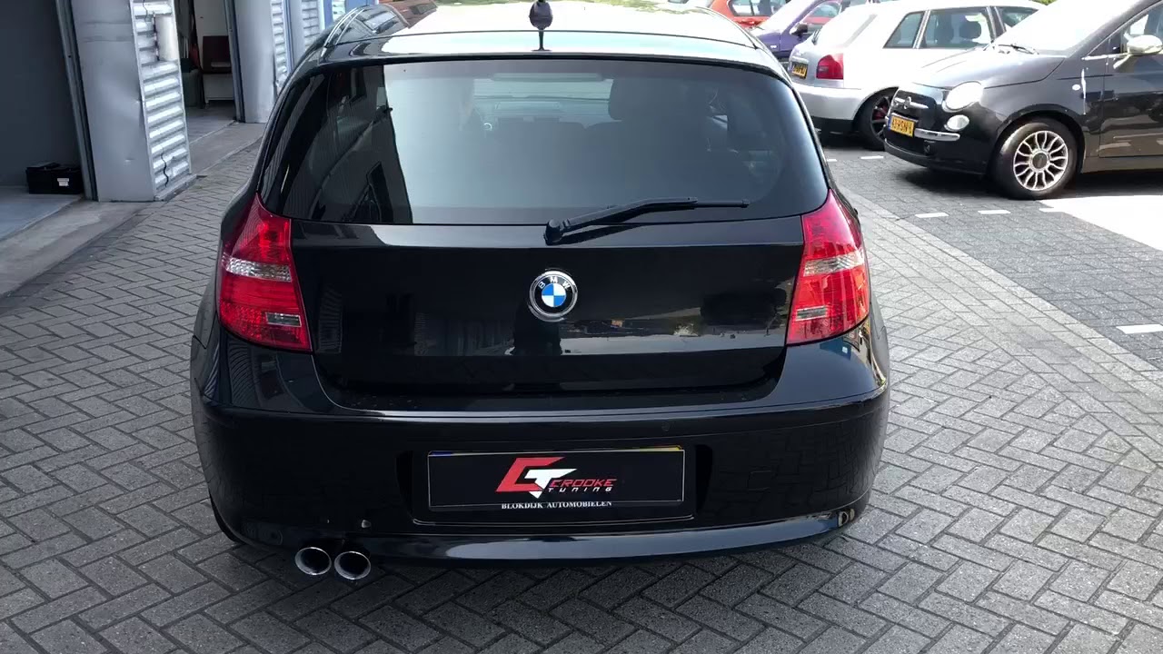 Bmw 118i with crooketuning Custom exhaust - YouTube