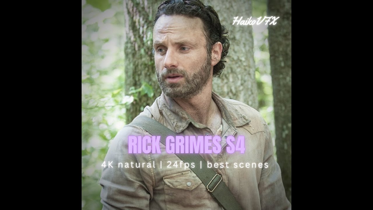 100x PREVIEW | The Walking Dead s4 - Rick Grimes (4K 24fps no bg music ...