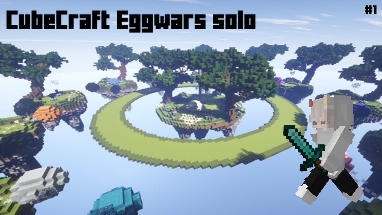 #1 [CubeCraft] Let's play Eggwars solo (Golf Map) - YouTube