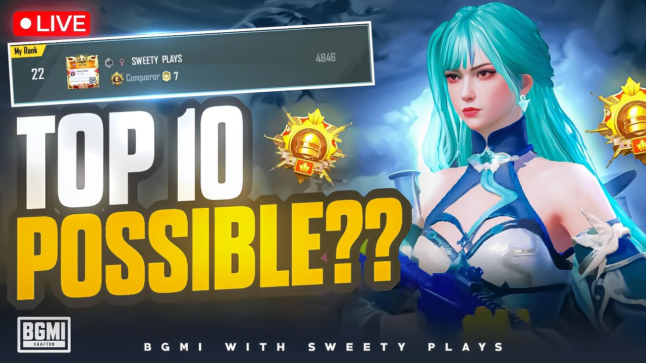 BGMI LIVE 🔴 RANK PUSH TO TOP10 | #battlegroundsmobileindia #bgmi #bgmilive #pubg #girlgamerlive ...