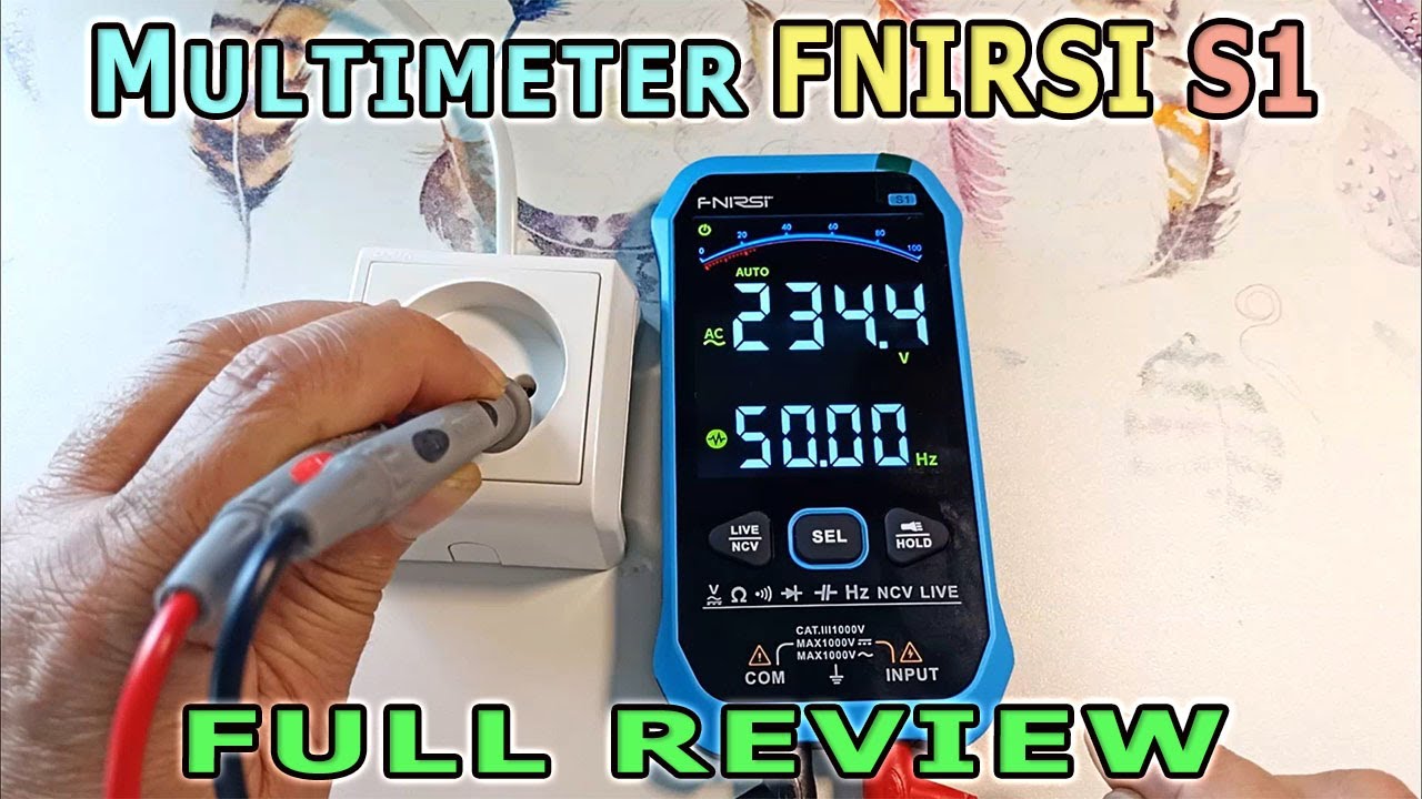 Thin digital multimeter FNIRSI S1. How to use a multimeter? Battery ...