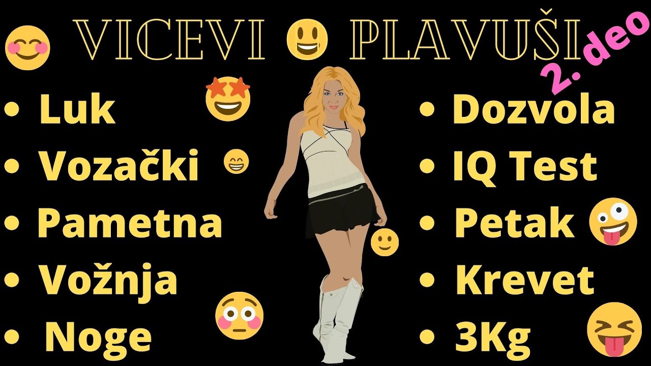 Vicevi O Plavuši 2. deo Vicevi o Plavušama (10 viceva o plavušama ...