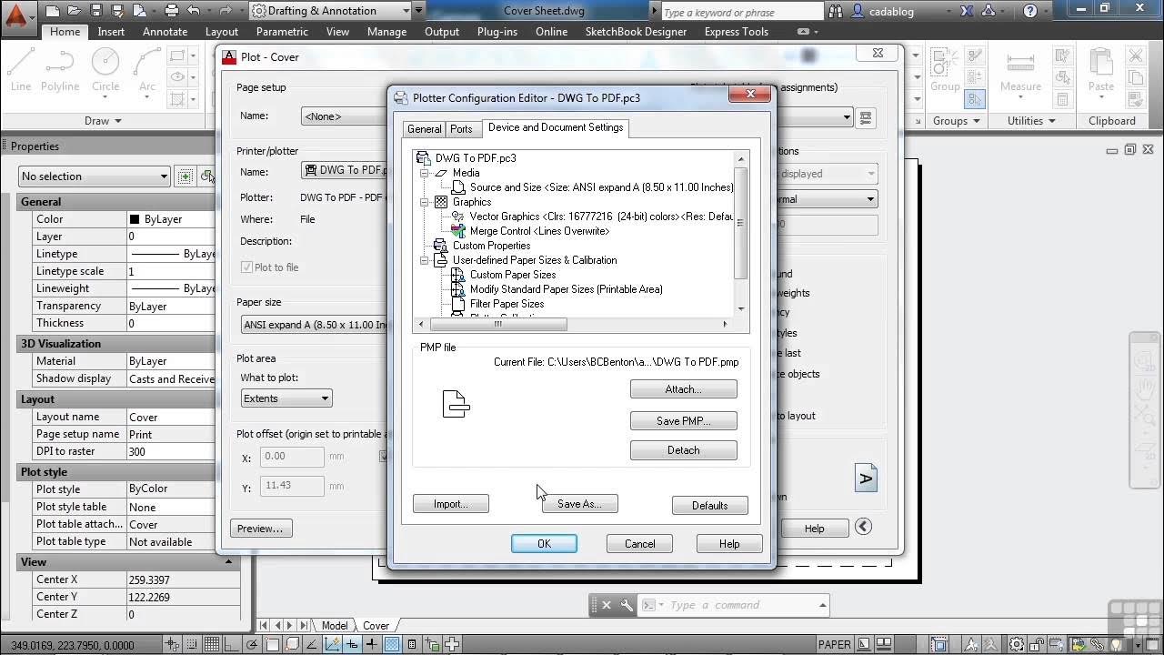 Advanced AutoCAD 2014 Tutorial | Plotting With PC3 Files - YouTube