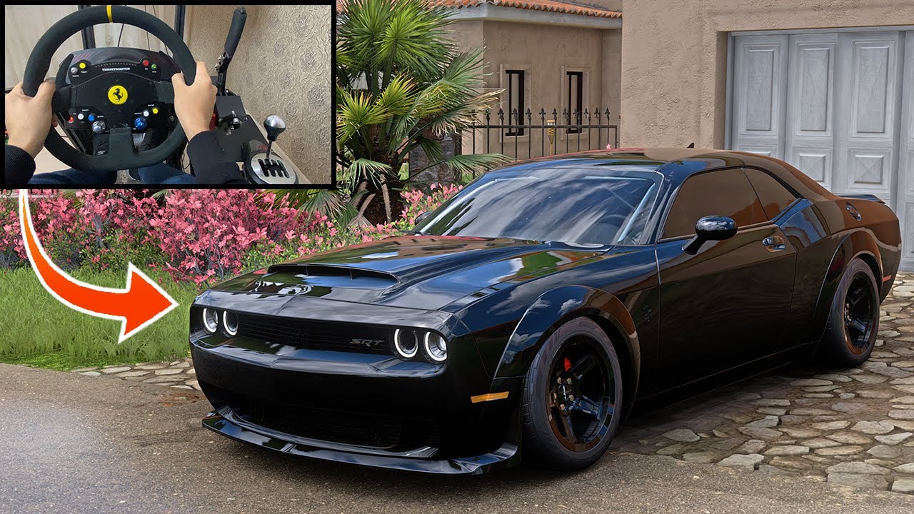 1100HP Dodge Demon - Forza Horizon 5 | Thrustmaster TSXW Gameplay [4K ...