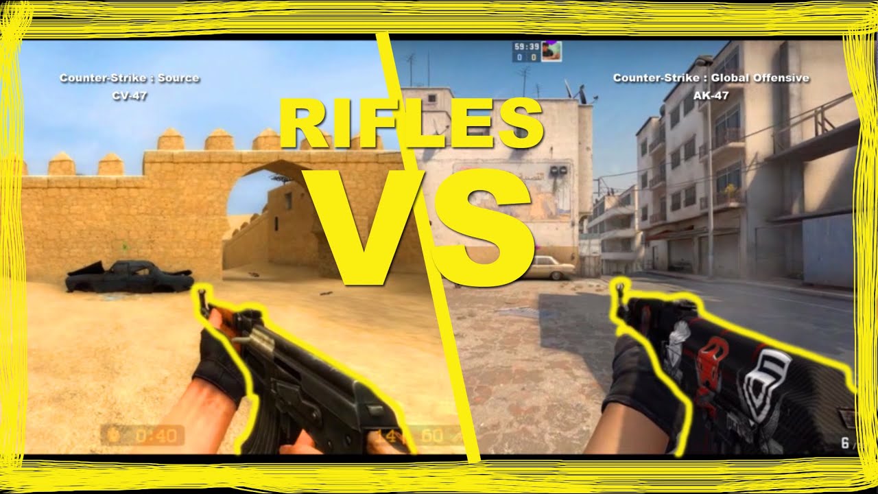 CS:GO vs CS Source - Rifles - YouTube