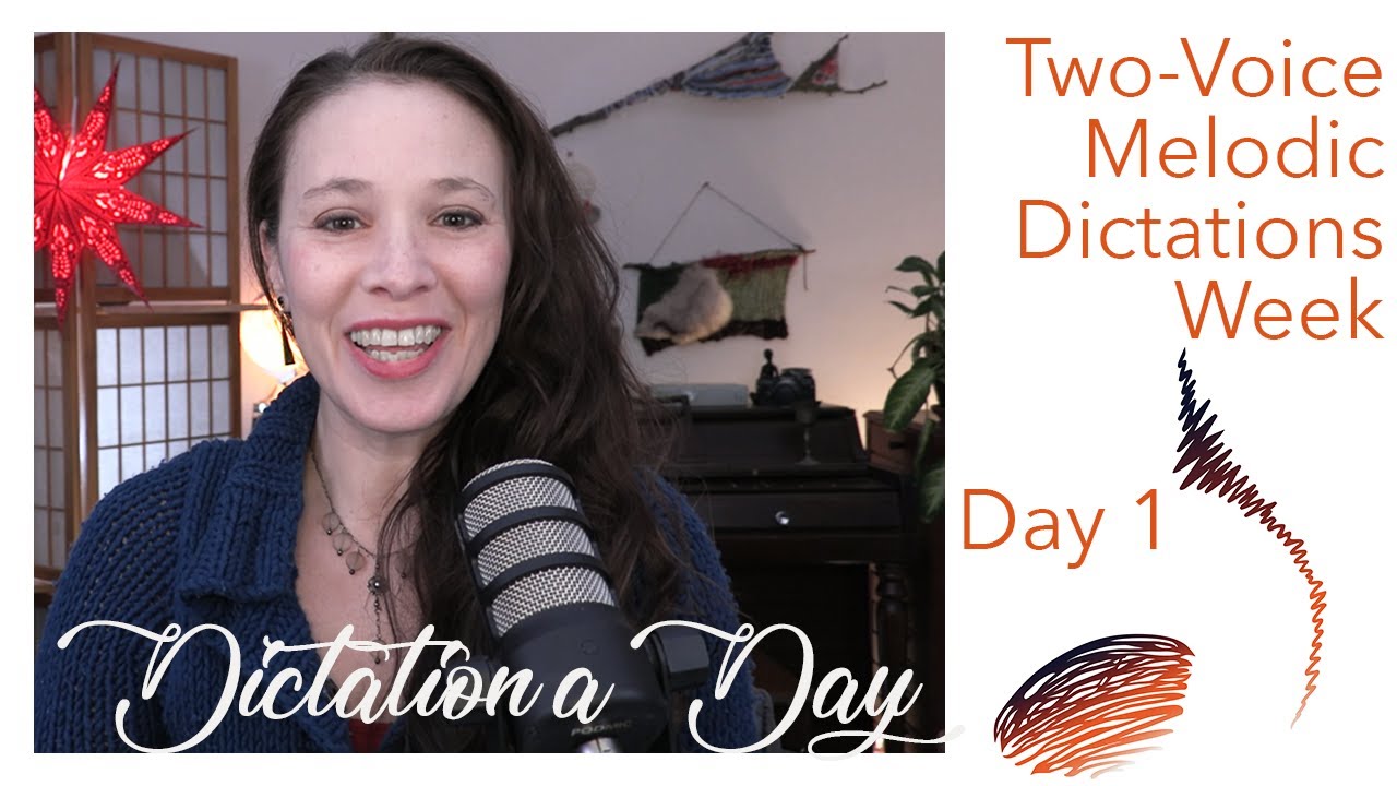 Two-Voice Melodic Dictation Practice! Day 1 - YouTube