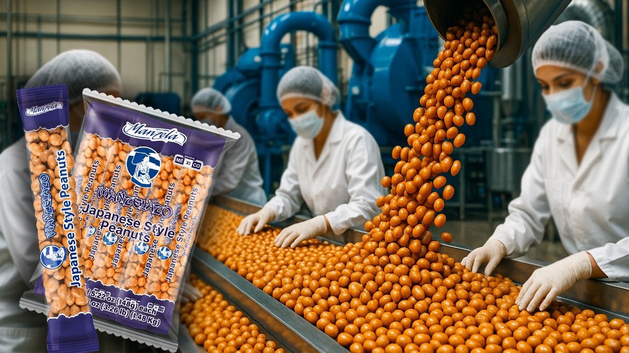 Como se HACEN los Cacahuates Japoneses en México! | ¡Proceso INCREIBLE ...