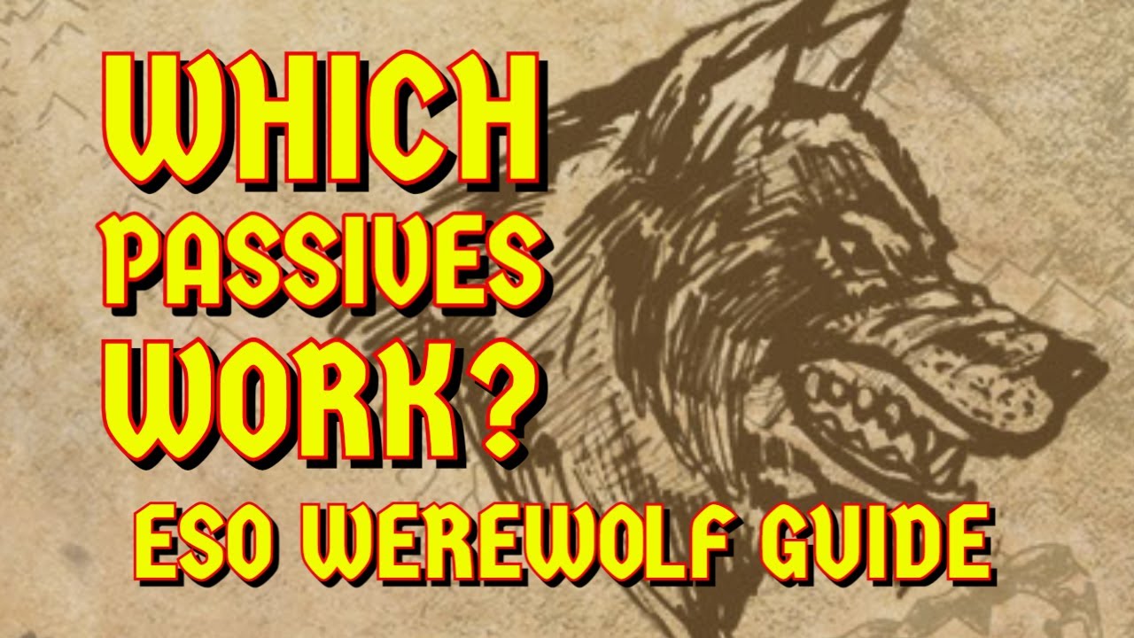 ESO Guide - Werewolf Passives - YouTube