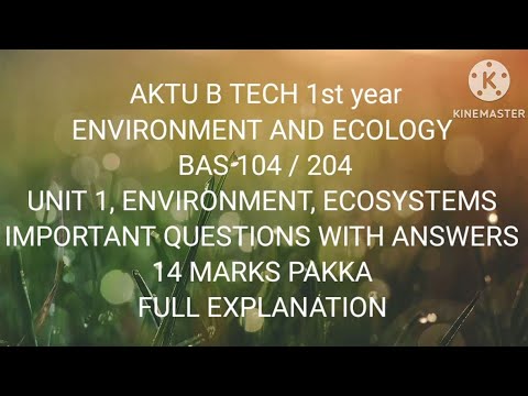 environment and ecology BAS 204 important questions with answers,AKTU ...