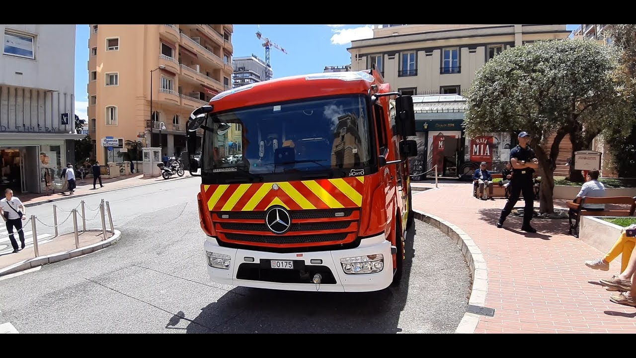 [NOUVEAU ENGIN] PSA des Sapeurs Pompiers de Monaco en intervention ...