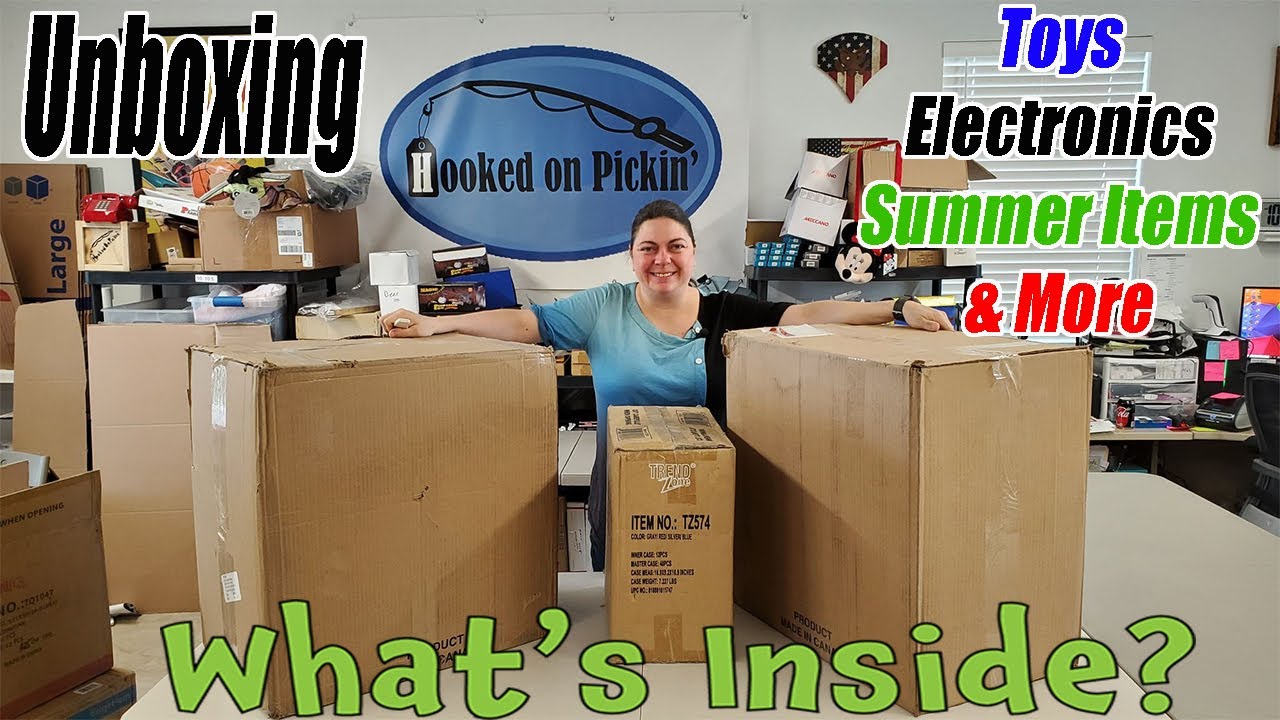 Unboxing 3 Large Boxes - What's inside? Toys, Electronics, Summer Stuff ...