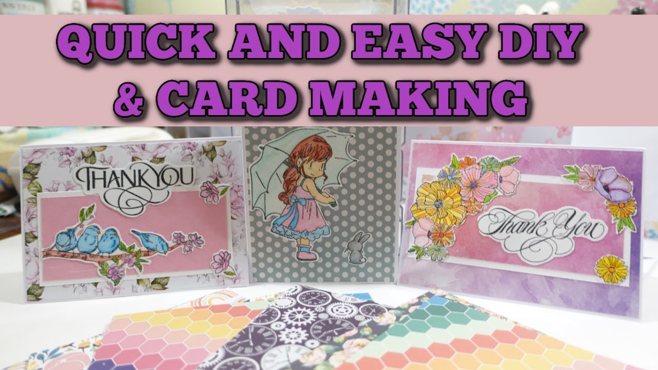 QUICK AND EASY DIY AND SOME CARD MAKING - YouTube