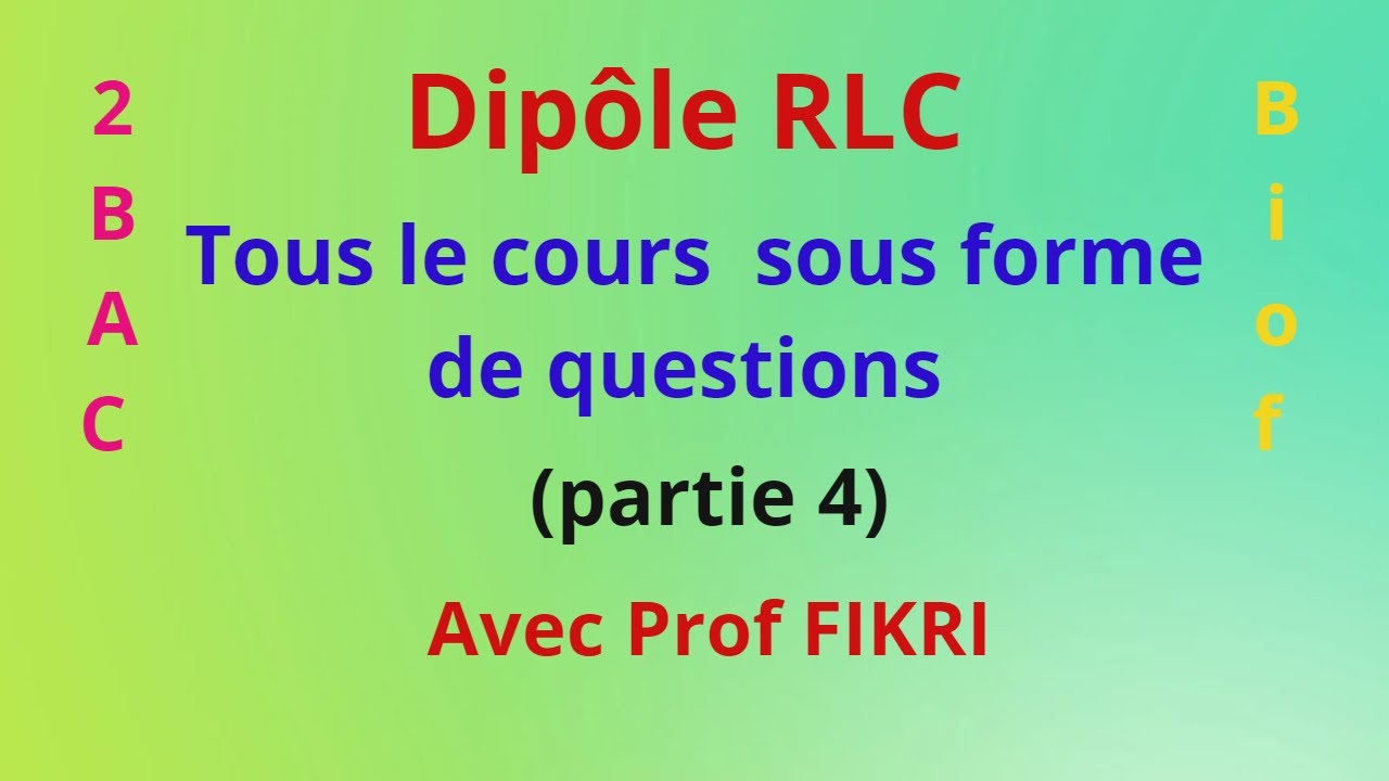 Dipôle RLC (partie 4) : Entretien des oscillations - YouTube