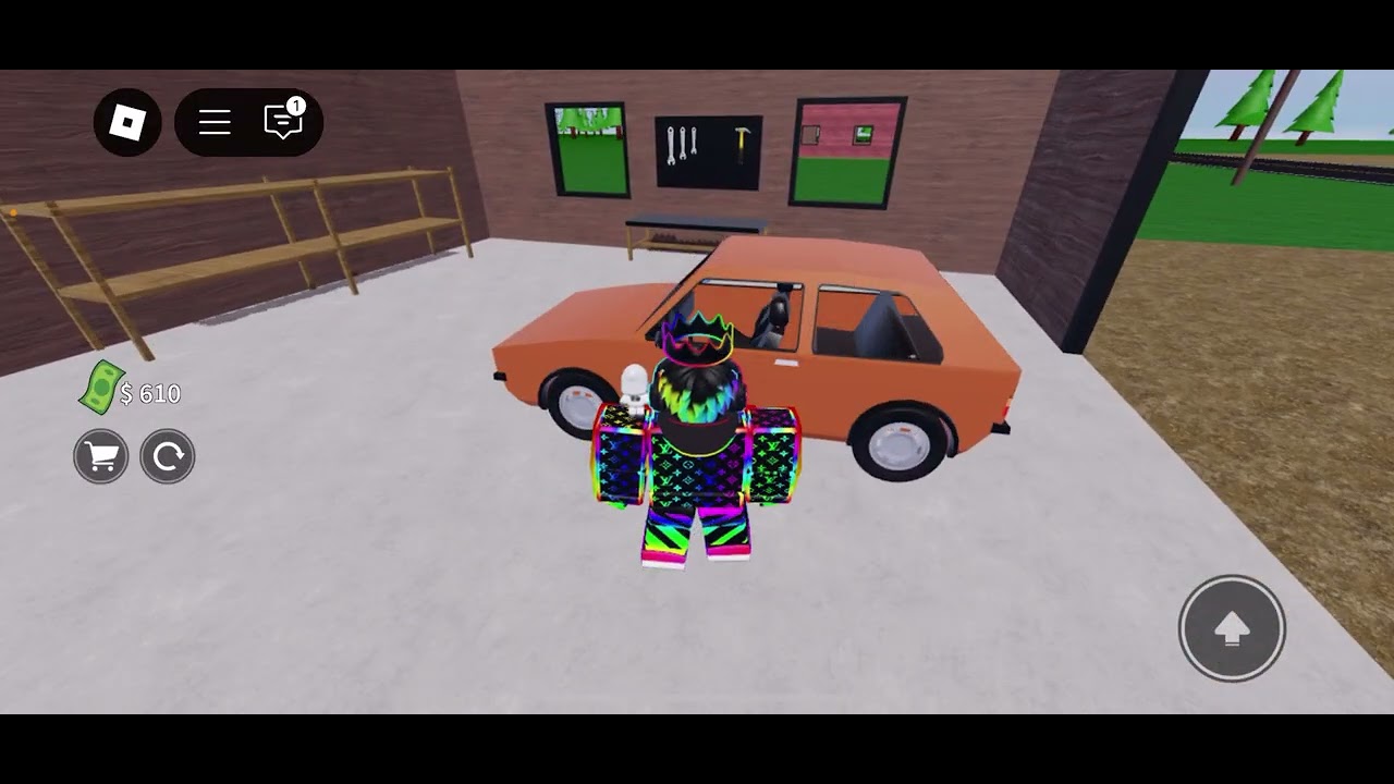 Playing Roblox build my car - YouTube