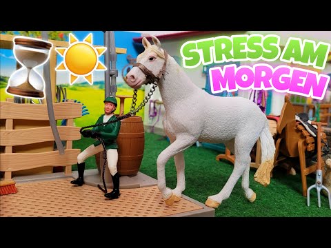 Ein stressiger Morgen auf dem Reiterhof ☀️😬 Schleich | Nonni#love