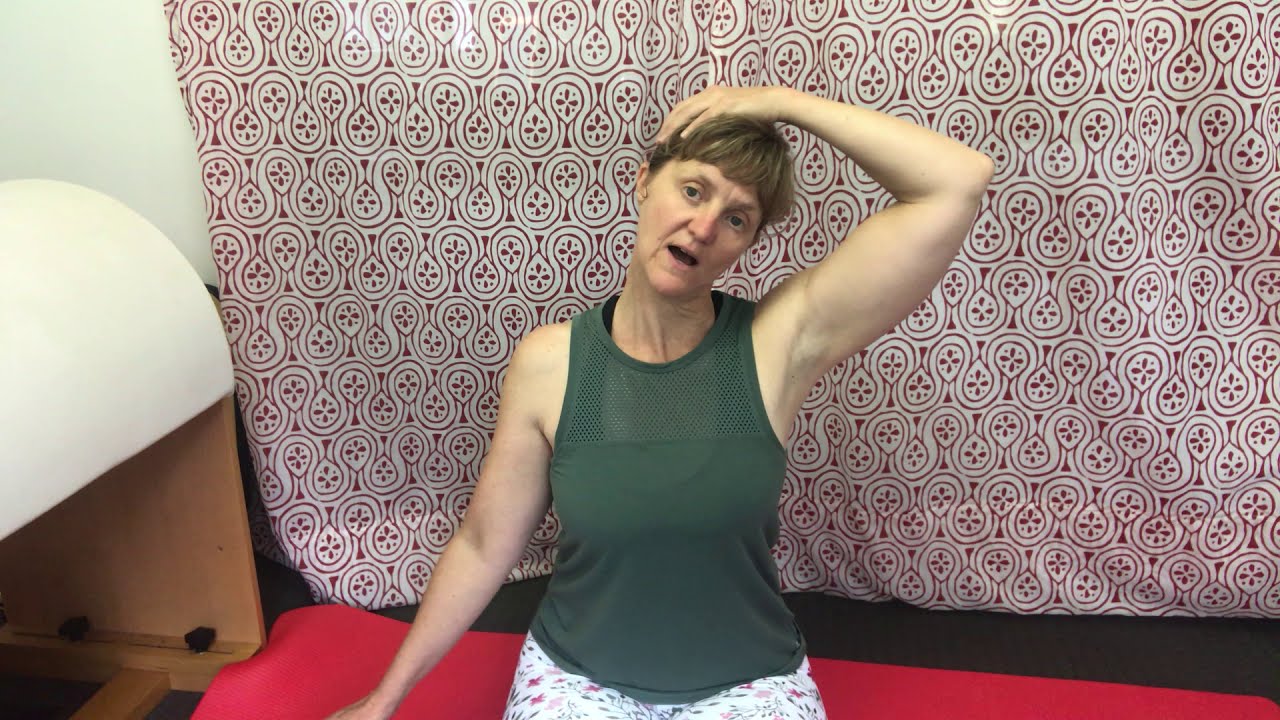 Exercise for neck pain - scalene stretch - YouTube