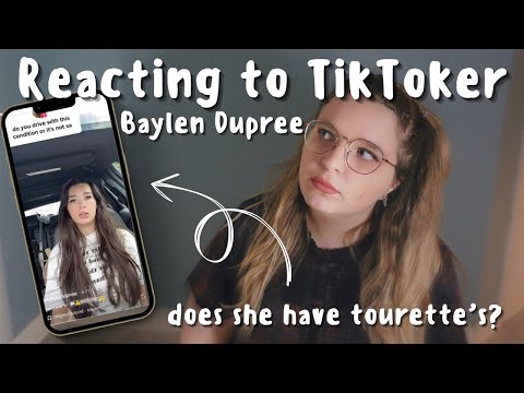 Girl With Real Tourettes Reacts To TikToker Baylen Dupree - YouTube