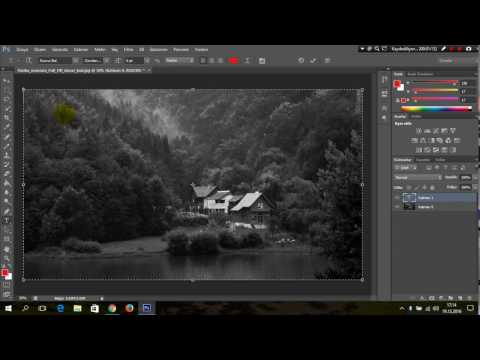 Adobe PhotoShop ( FOTOĞRAF ÜZERİNE METİN EKLEME Adding pictures on the photo )