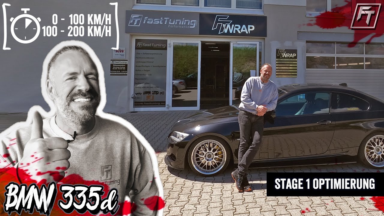 BMW 335d Tuning | Stage 1 Optimierung | 0-100 km/h & 100-200 km/h ...