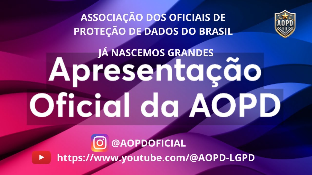 Apresentação Oficial da AOPD - YouTube
