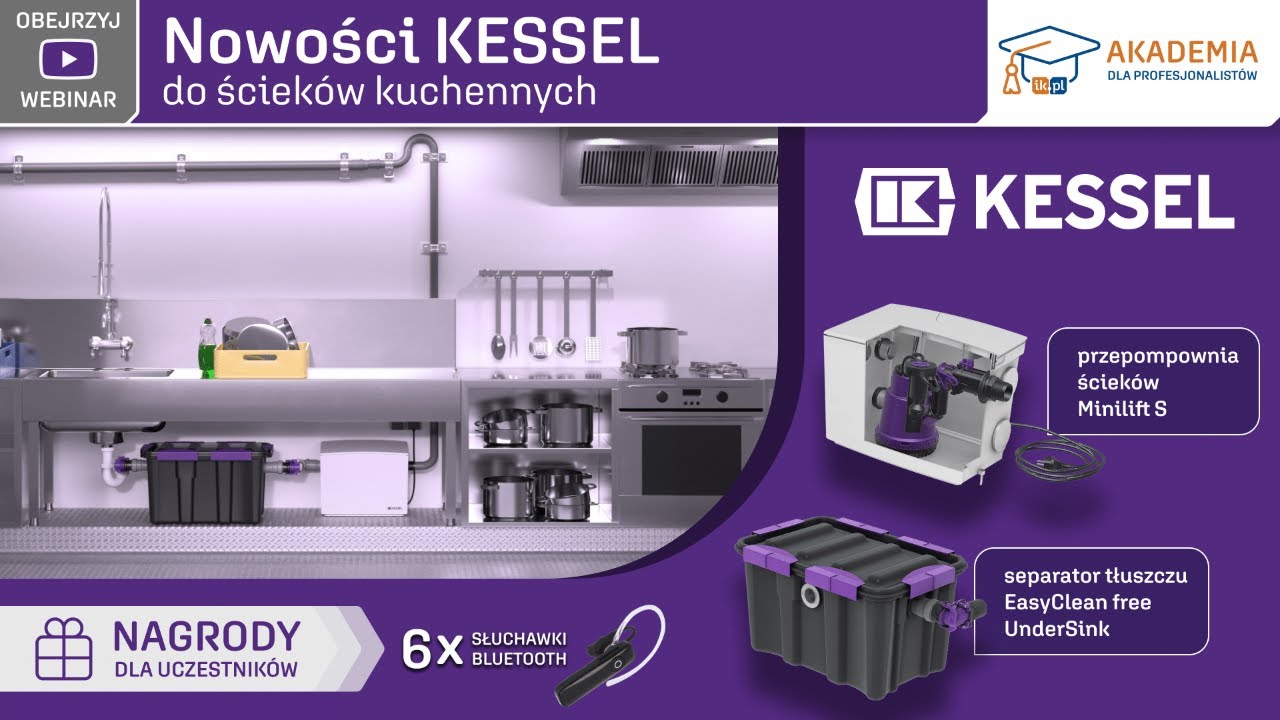 Nowości KESSEL do ścieków kuchennych - YouTube