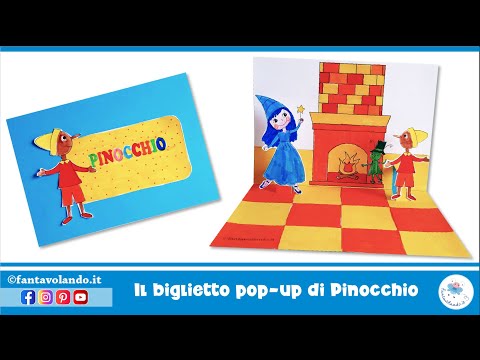 Il biglietto pop up di Pinocchio