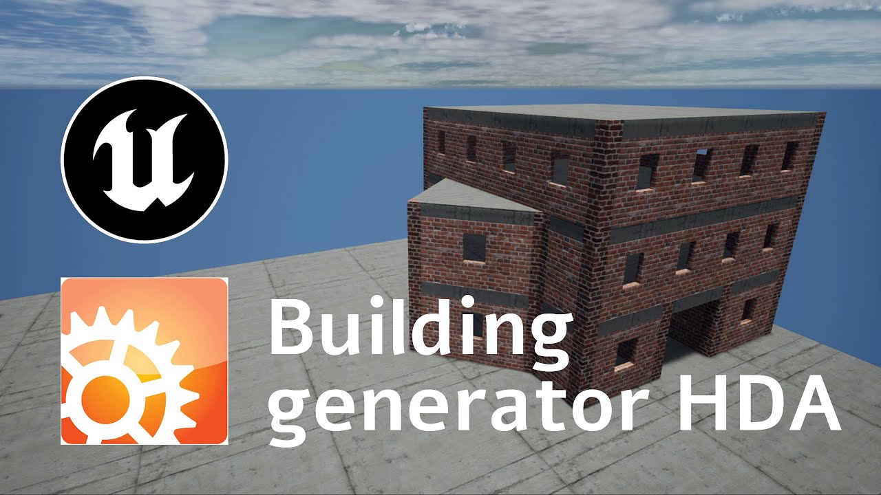 Houdini Engine for Unreal - Building generator HDA - YouTube